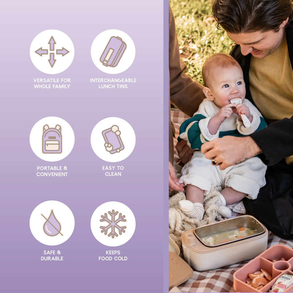 Meke Go-Box Portable lunch box tin – Meke Baby Store